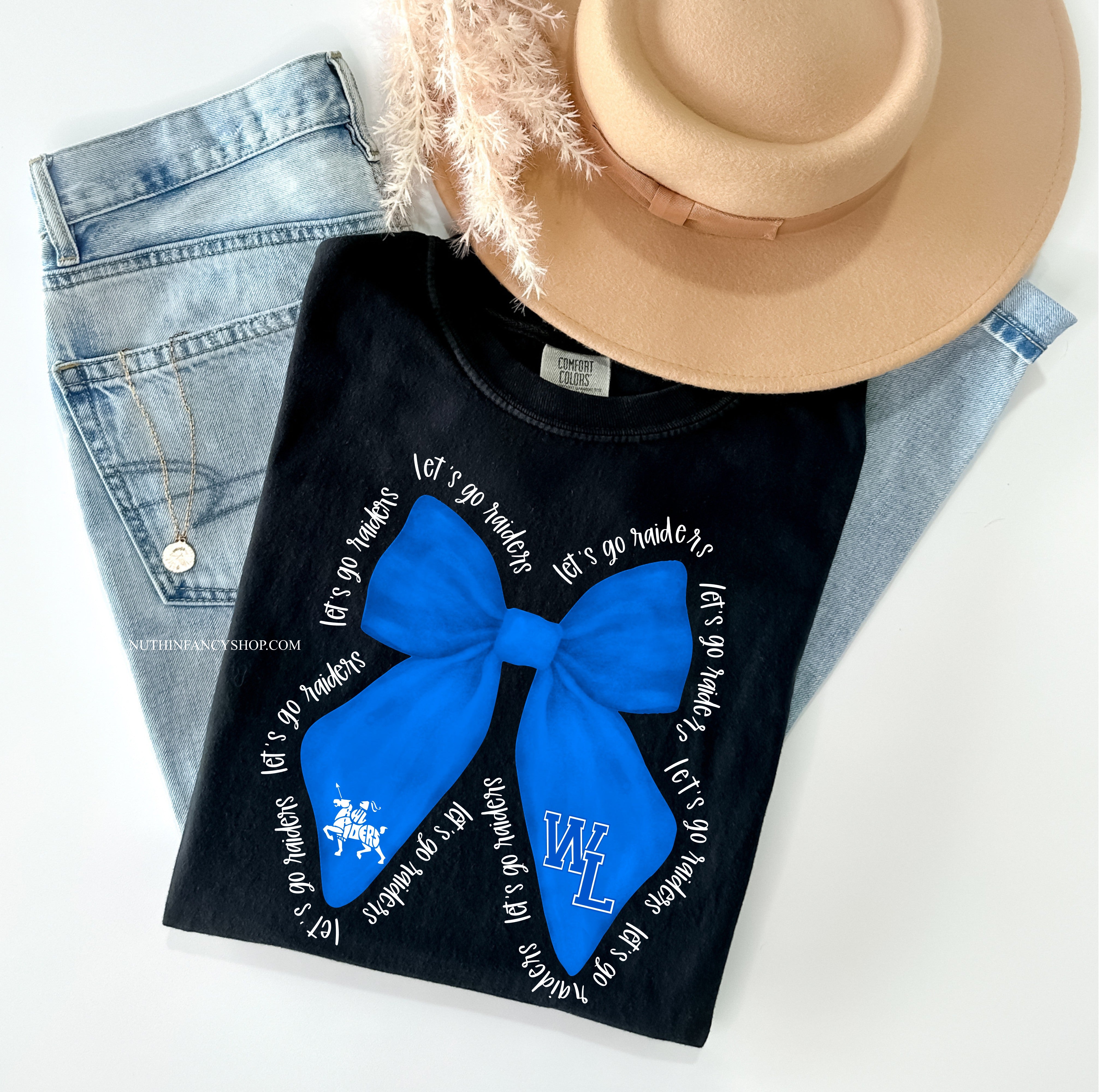 Let's Go Raiders Preppy Bow – Nuthin' Fancy